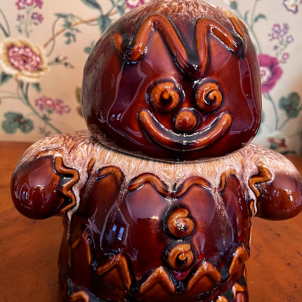 Gingerbread Man Cookie Jar - Etsy