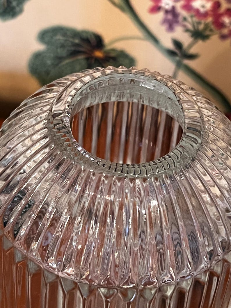 Homco Vintage Signed Ribbed Column Clear Glass Fairy Lamp MINT! - Etsy