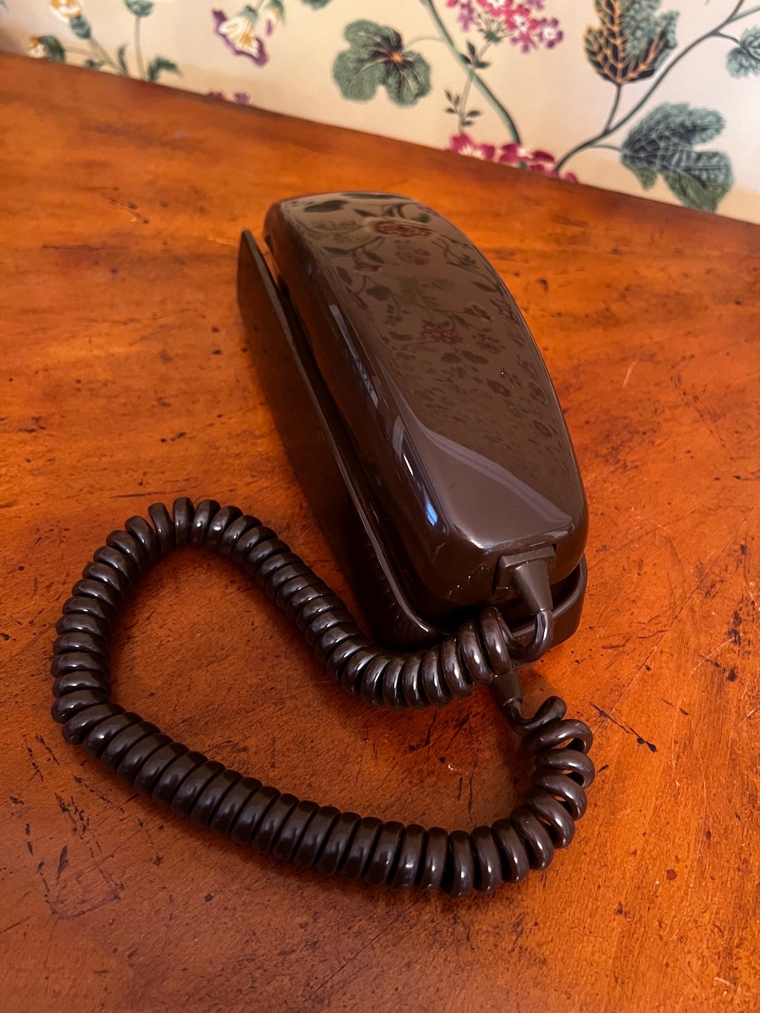 Vintage 1980's Retro ITT Cocoa Brown Rotary Dial Telephone NIB - Etsy
