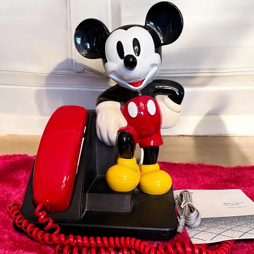 Vintage 1990 Mickey Mouse Walt Disney AT&T Telephone - Etsy