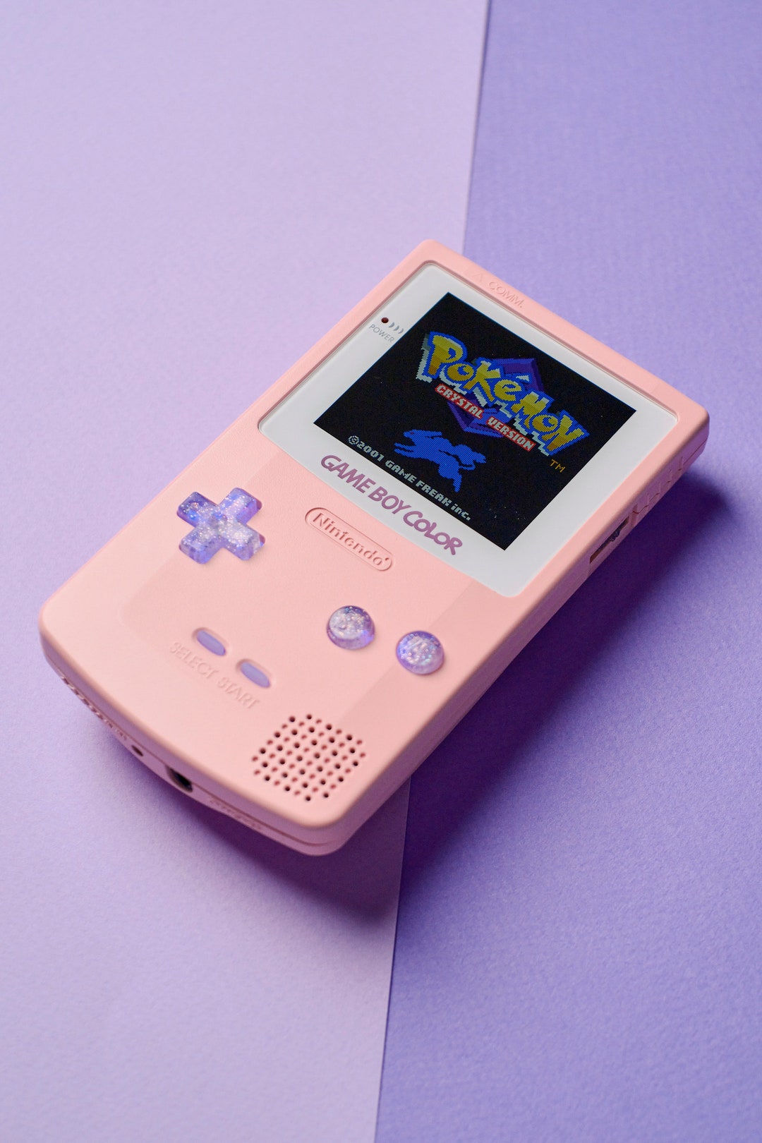 Custom Game Boy Color: Laminated IPS Backlit Screen, Dusty Pink Shell ...