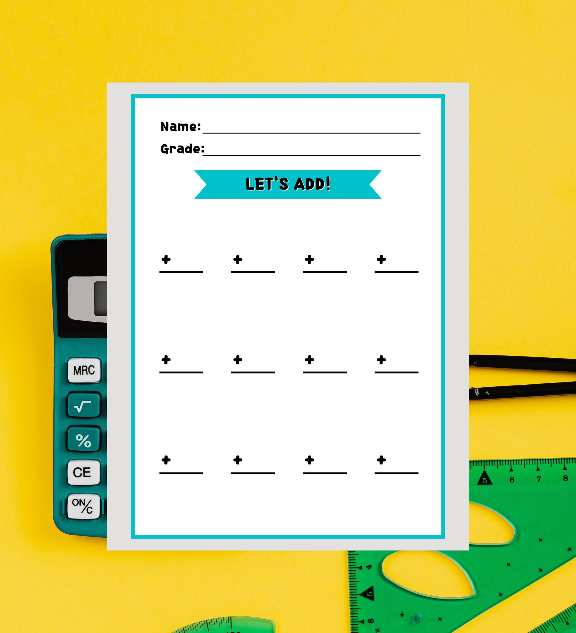 Reusable Math Worksheets - Etsy