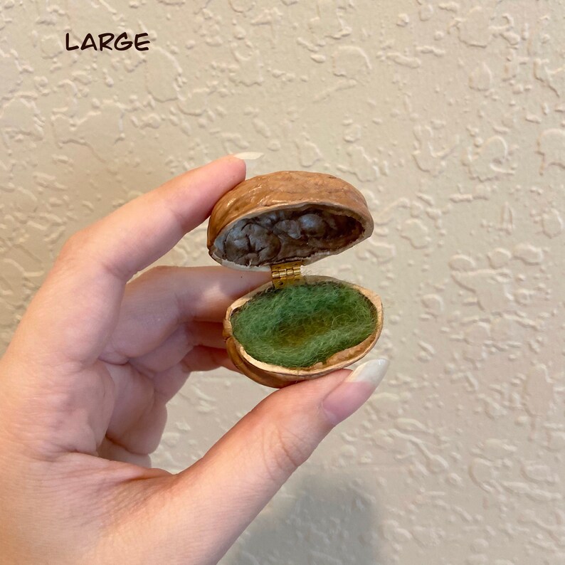 Walnut Shell Giftbox Unique Cottagecore Jewelry Box - Etsy