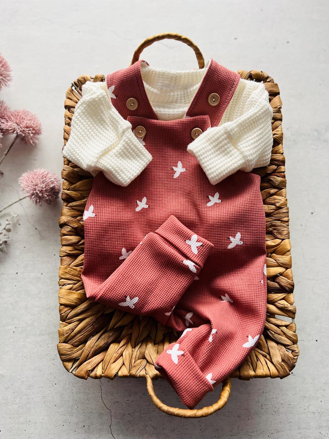 Newborn Romper, Baby Overalls, Preemie Girl Clothes, Preemie Dungarees ...