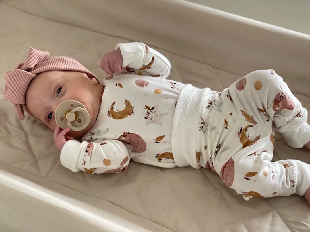 Newborn Boho Girl Outfit, Preemie Girl Clothes, Bodysuit and Leggings ...