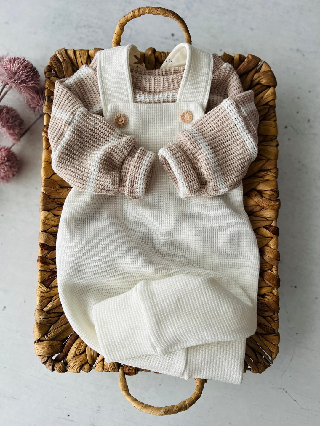 Newborn Overalls, Preemie Girl Clothes, Preemie Dungarees, Baby Romper ...