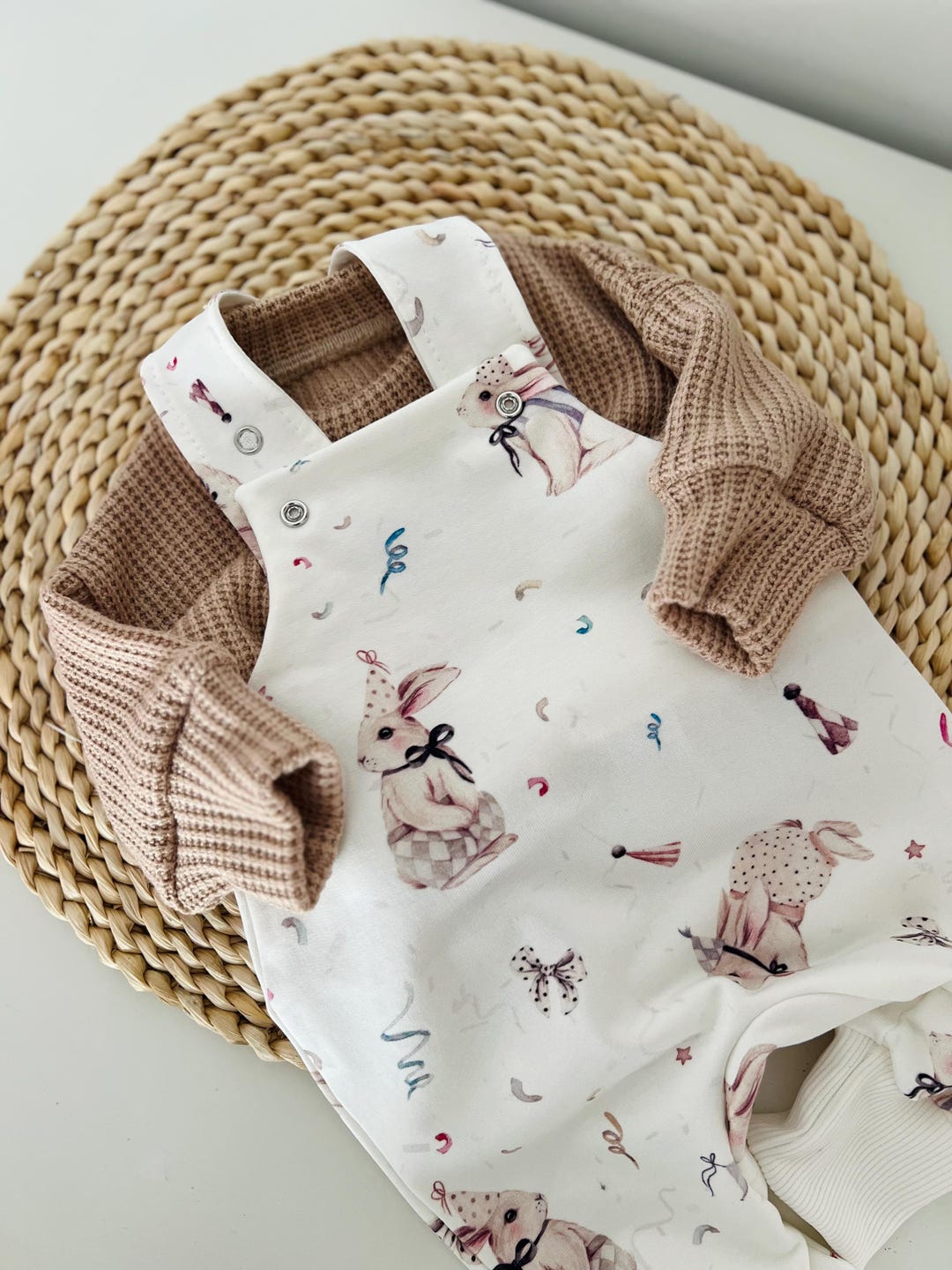 Newborn Cotton Overalls: Handmade Baby Romper, Preemie Clothes - Etsy