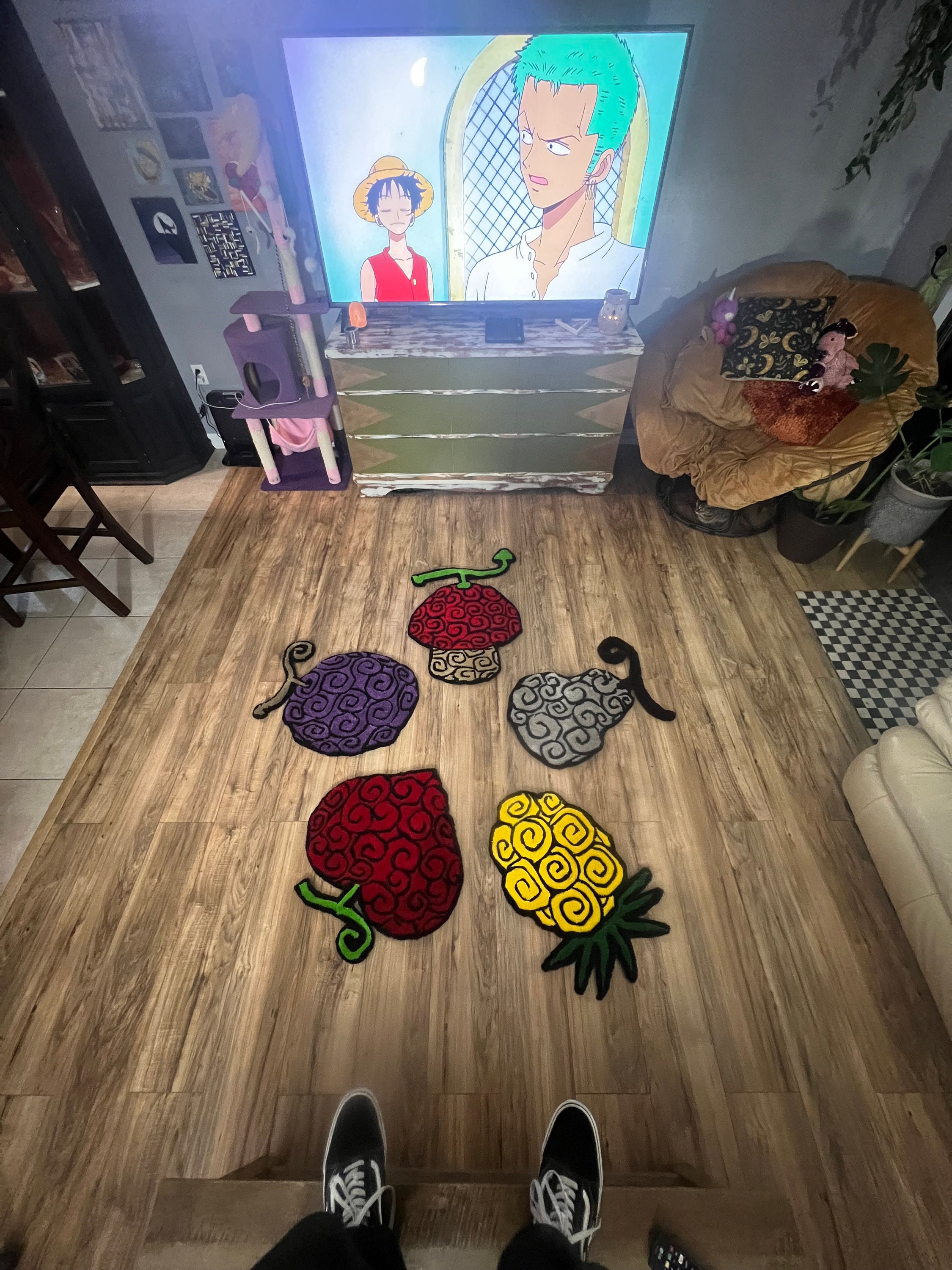 Gomu Gomu Devil Fruit Rug - Etsy