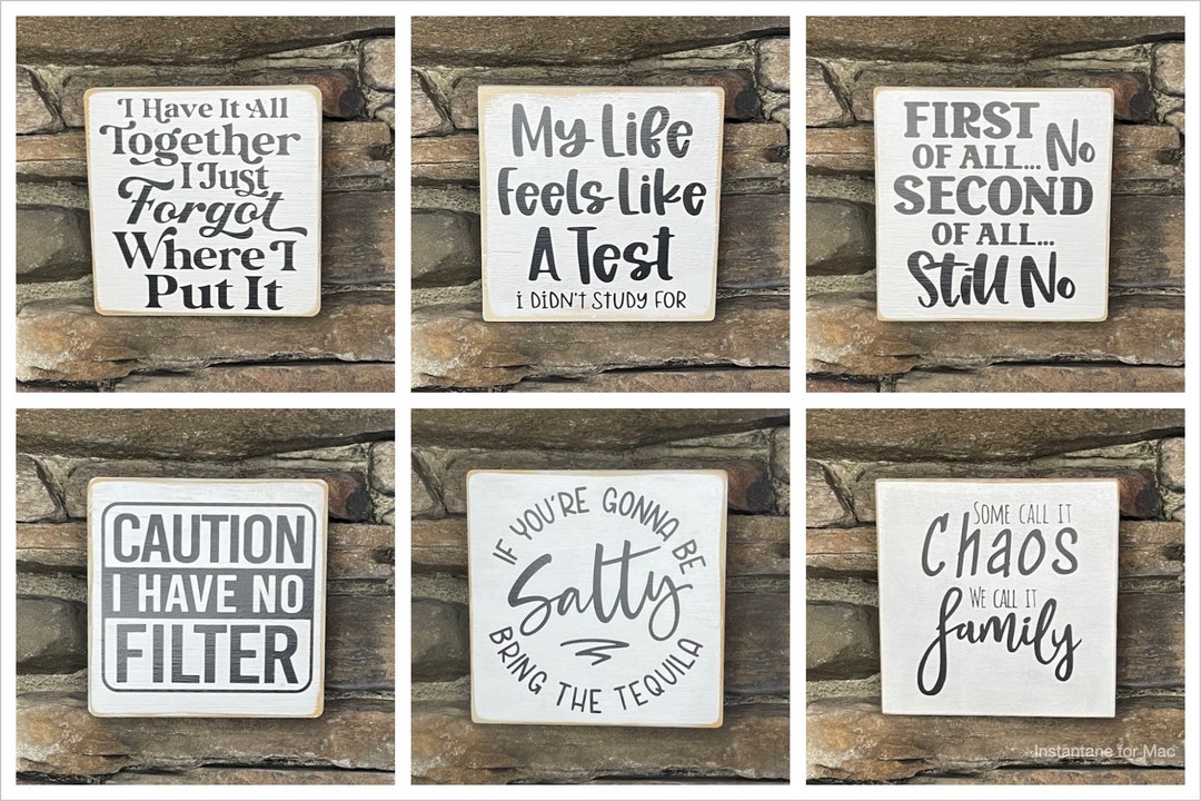 Sign Funny/whimsical 6 wall Mount - Etsy