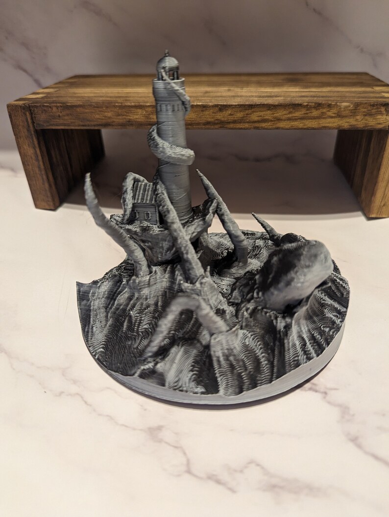 Embrace the Deep Lighthouse and Kraken - Etsy