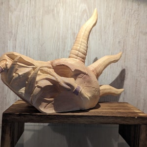 Gothic 3D Printed Dragon Skull Decor | Fantasy Creature Replica ...