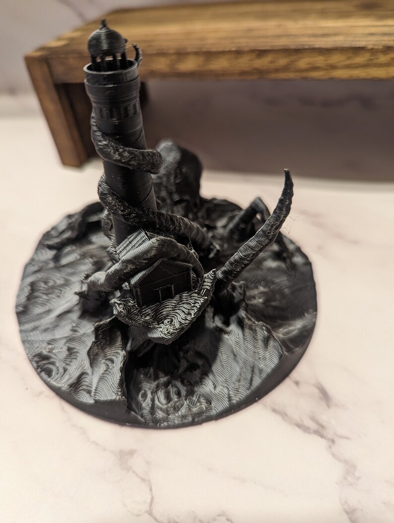 Embrace the Deep Lighthouse and Kraken - Etsy
