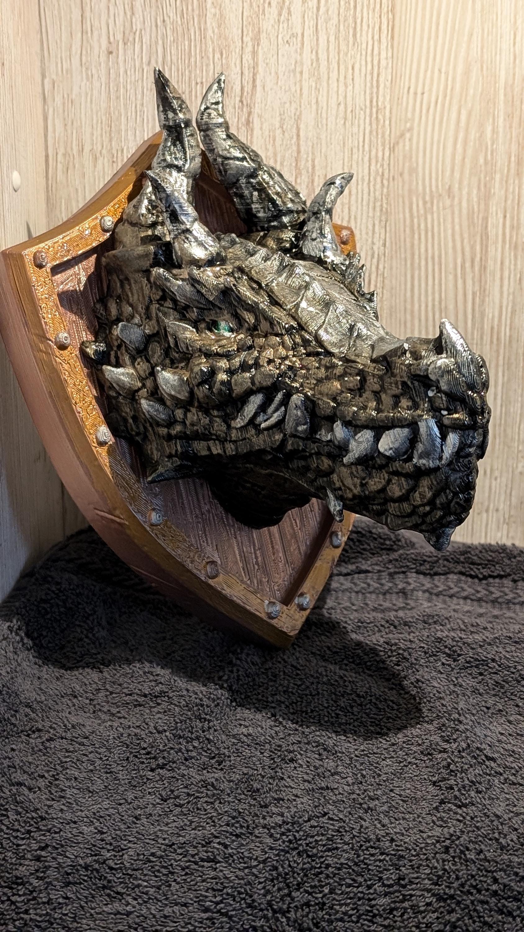 True Dragon Wall Trophy - 3D Print - Etsy