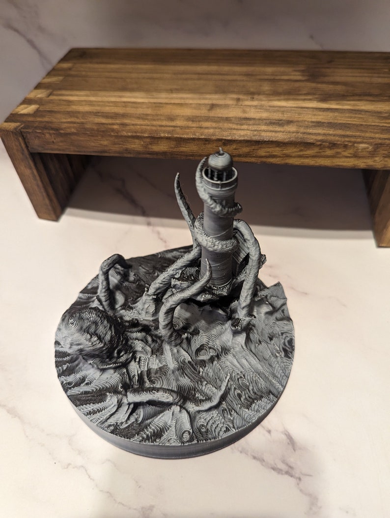 Embrace the Deep Lighthouse and Kraken - Etsy