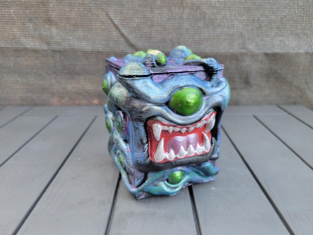 3D Printed Monster Deck Box - Table Top Games and Collectables - Etsy