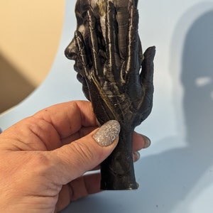 Futuristic 3D Cracked Amber Mask Wall Art - Modern Sculpture Replica ...