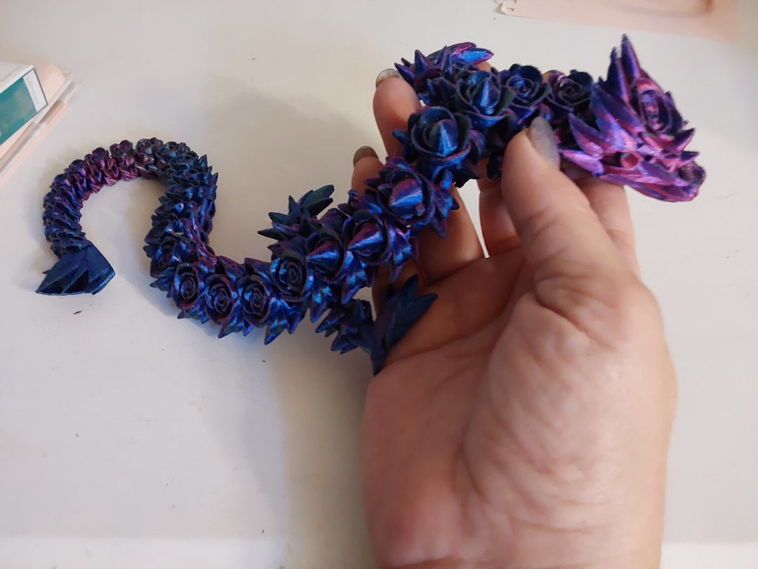 Articulated Rose Dragon 3D Print - Etsy