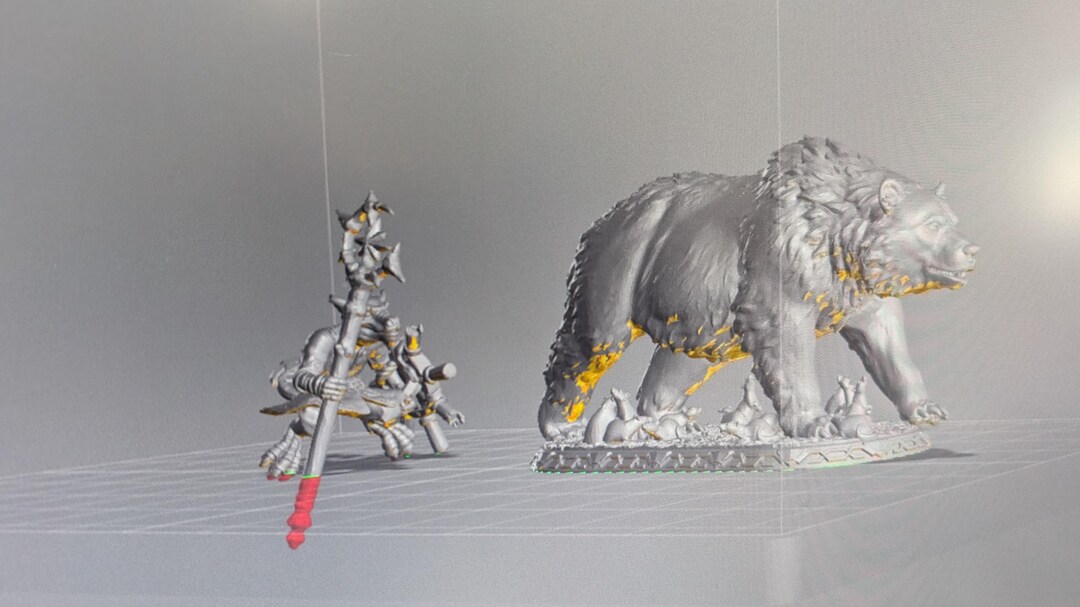 DND STL File NPC Kobold Riding a Bear File Download Only - Etsy