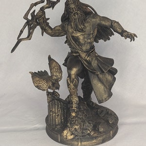 Zeus Bronze Statue: 3D Printed Greek God of Sky & Lightning ...