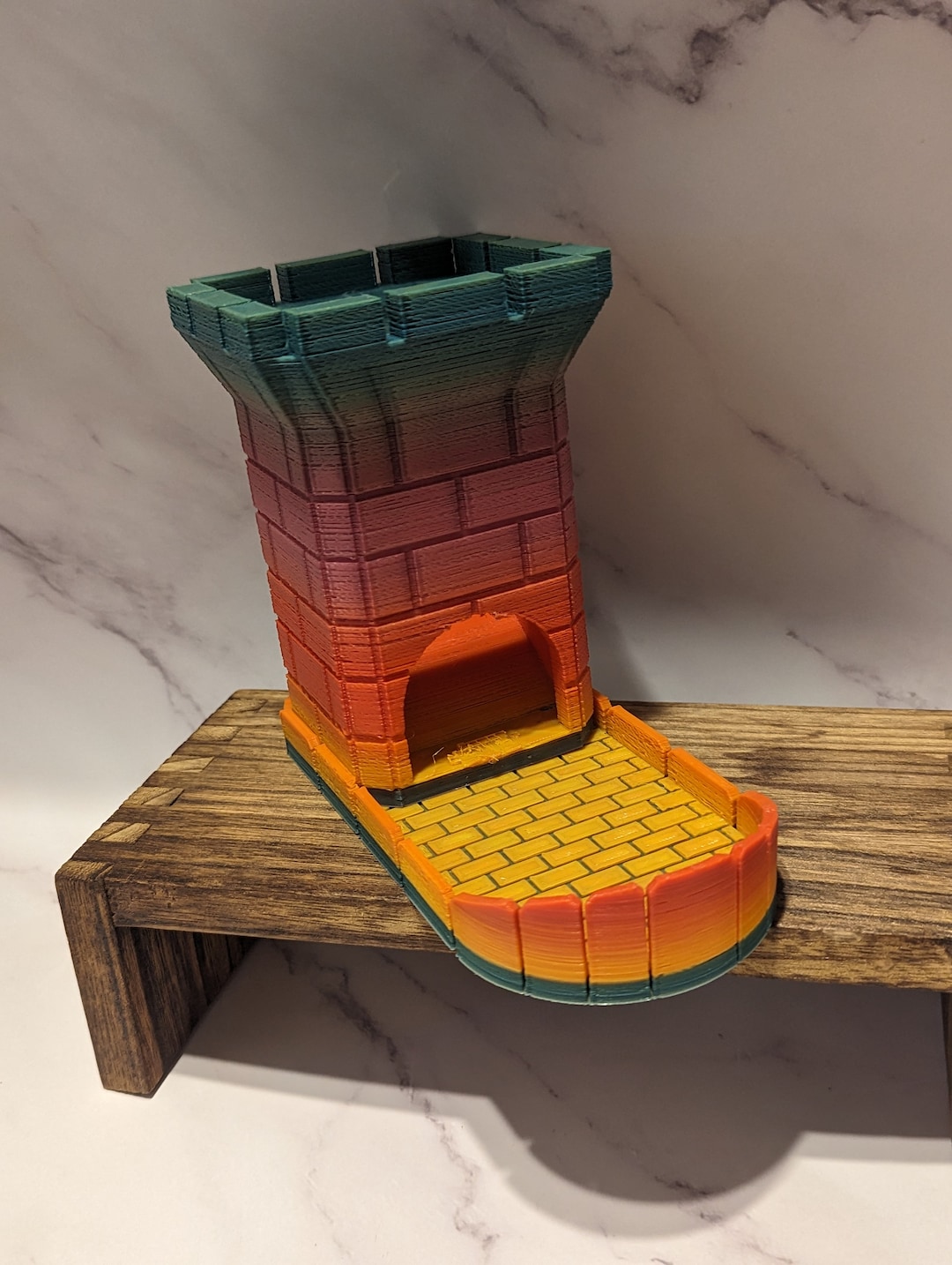 Castle Dice Tower 3D Printed Dnd - Etsy