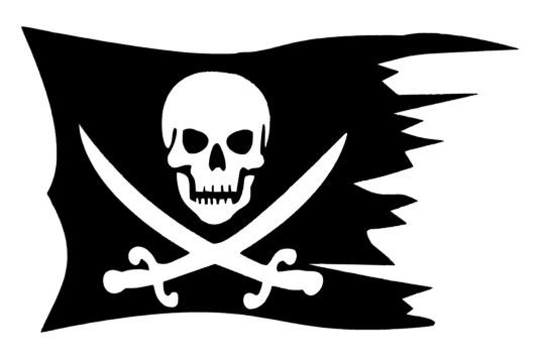 Jolly Roger Vinyl Sticker Twin Pack - Etsy