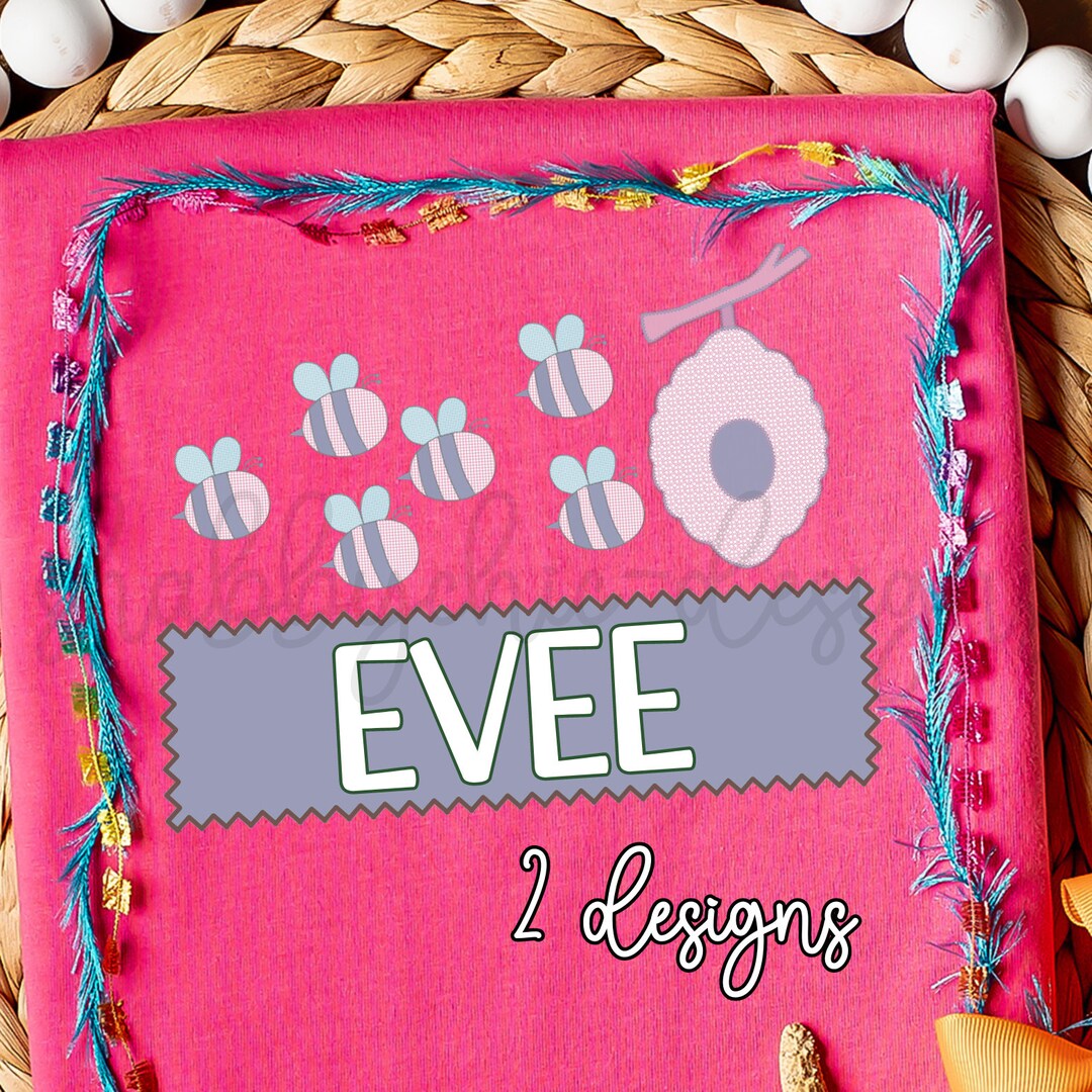 Cute Honey Bee Faux Applique Png Designs 300DPI High Resolution - Etsy
