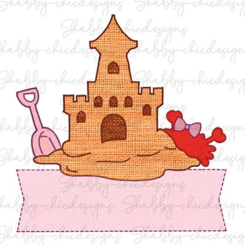 Girls Sand Castle With Name Plate PNG Format 300DPI High Resolution - Etsy