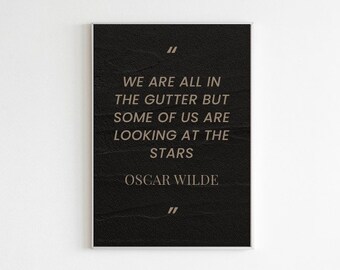 Oscar Wilde Printable Quote Wall Art Print Motivational - Etsy