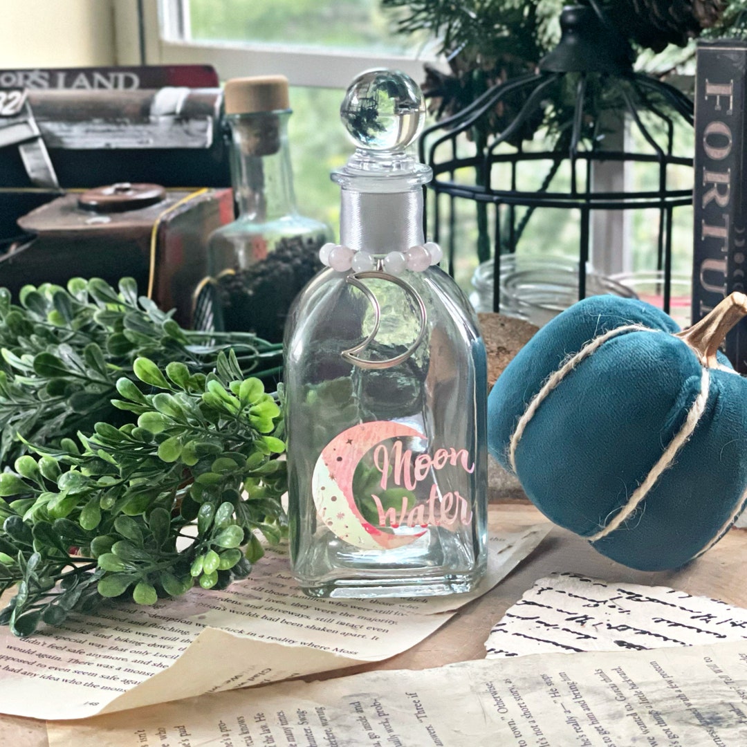 Rose Quartz and Moonstone Water Bottle - Etsy