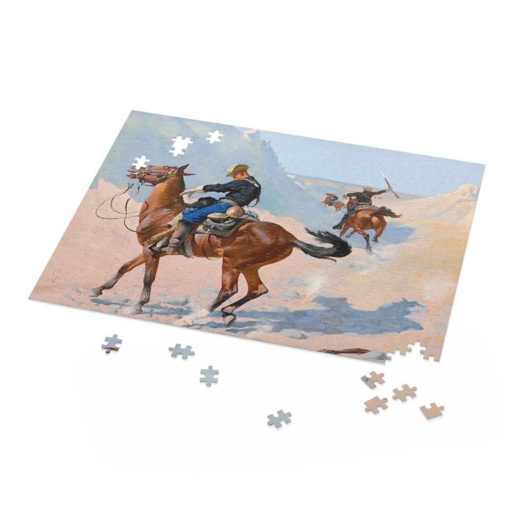 Cow Boy Wild West Puzzle 120, 252, 500-piece - Etsy