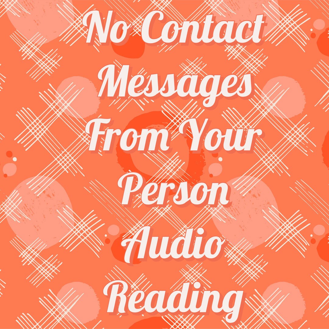 No Contact Messages Audio Tarot Love Reading - Etsy
