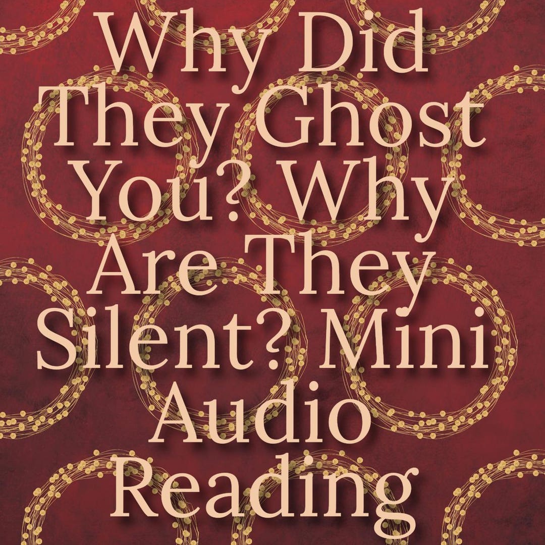 3-minute Audio Tarot Reading: Why Did They Ghost You? - Etsy