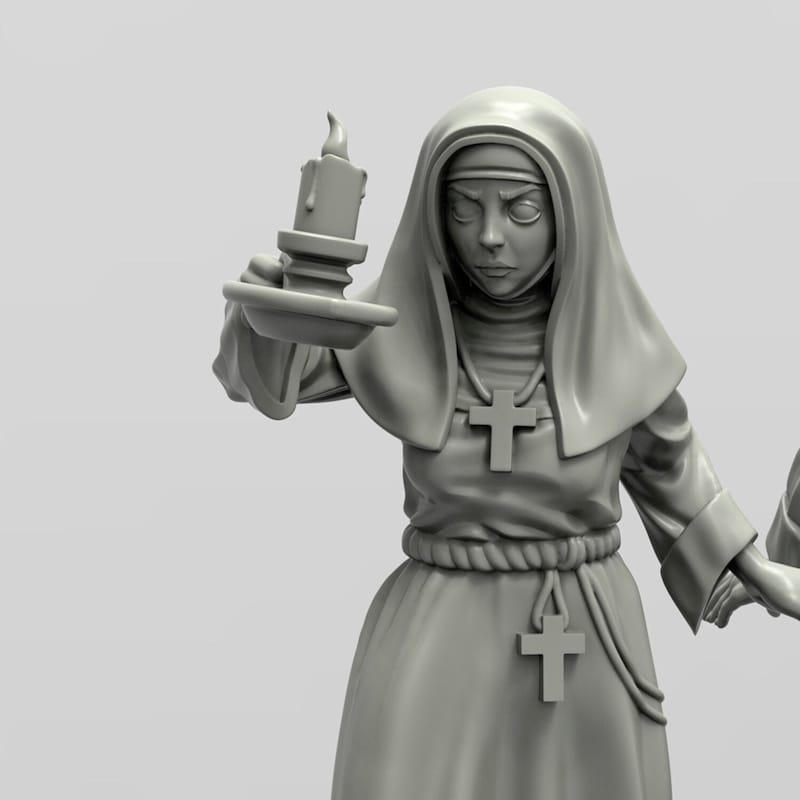 Nun 3d Print Horror - Etsy