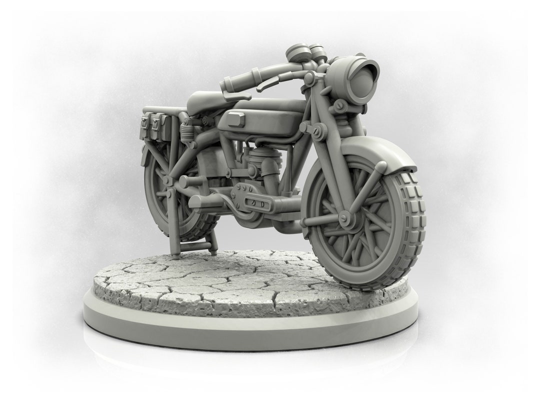 Motorcycle Vehicle Miniature - Adaevy Creations - 28mm / 32mm / 36mm - Etsy