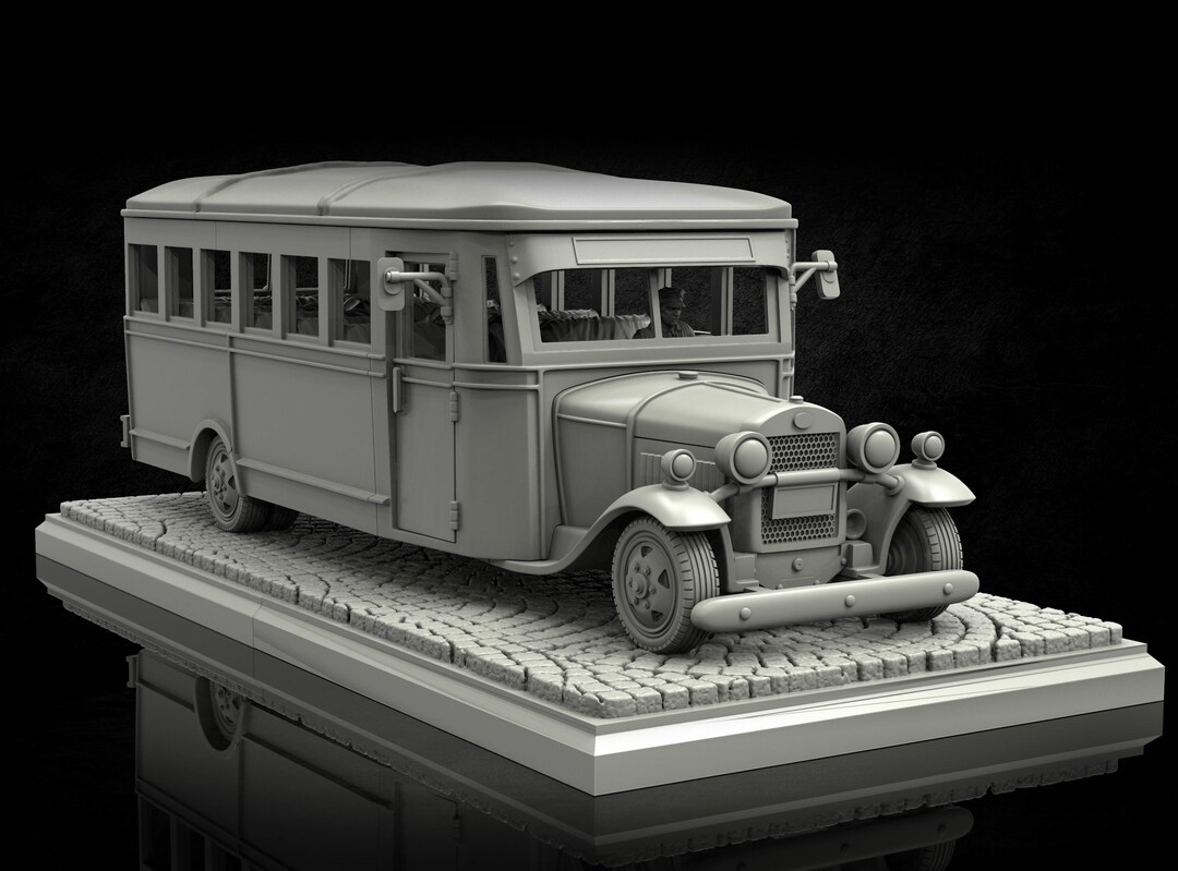 Bus Vehicle Miniature - 28mm / 32mm / 36mm - Adaevy Creations - Resin ...