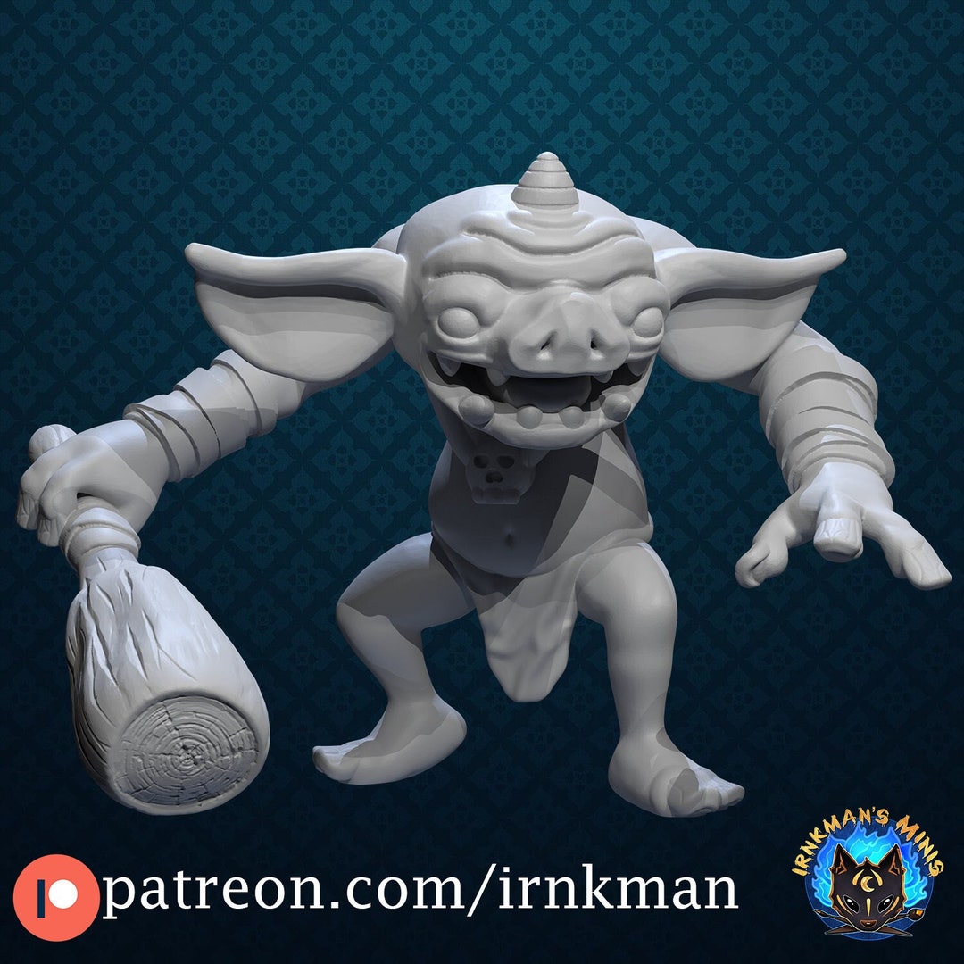 Bob Goblin Miniature - Irnkman's Minis - 28mm / 32mm / 36mm - Etsy