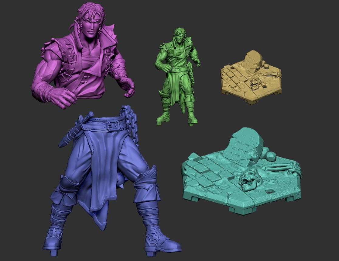 Vampire Vanquisher (rondo Ver.) Miniature - 28mm / 32mm / 36mm / 100mm ...