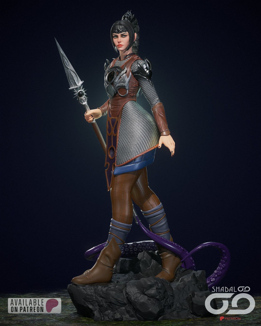 Servant of Shar Statue / Garage Kit (standard & NSFW Variations ...