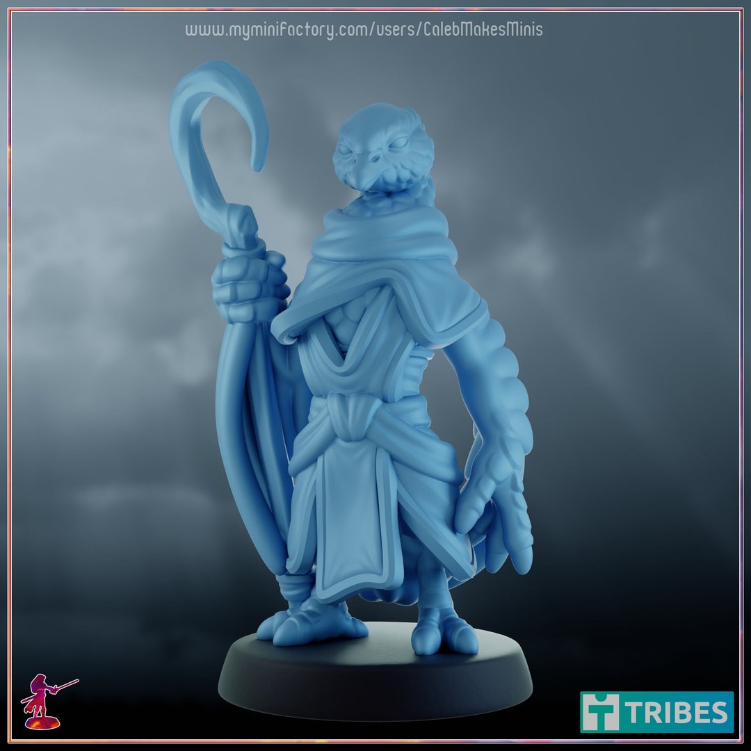 Swan Cleric Miniature Caleb Makes Minis 28mm / 32mm / 36mm - Etsy