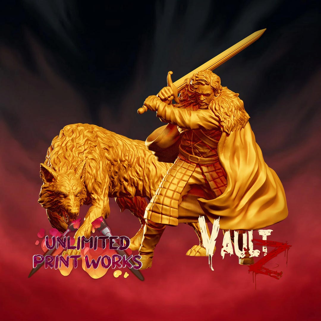 Jorlan Frost and Wolf Miniature - 28mm / 32mm / 36mm - Vaultz - Resin ...