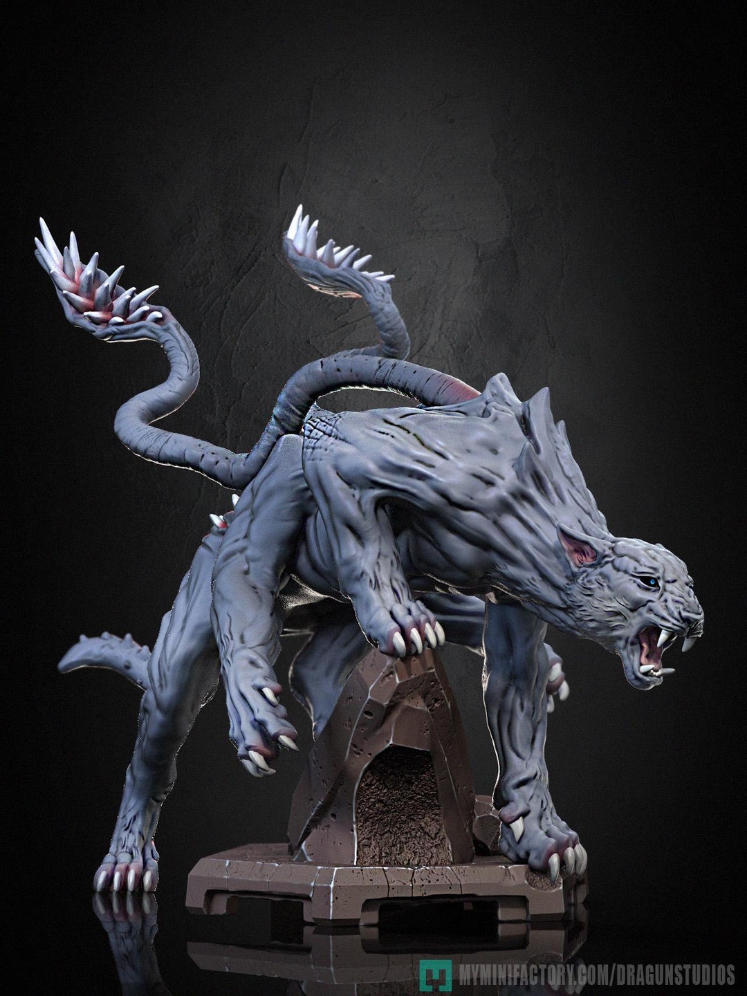 Displacer Beast Miniature - Dragun Studios - 88mm - Etsy