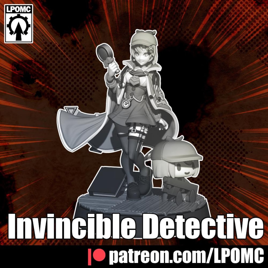 Invincible Detective Miniature - LPOMC - 28mm / 32mm / 36mm - Etsy