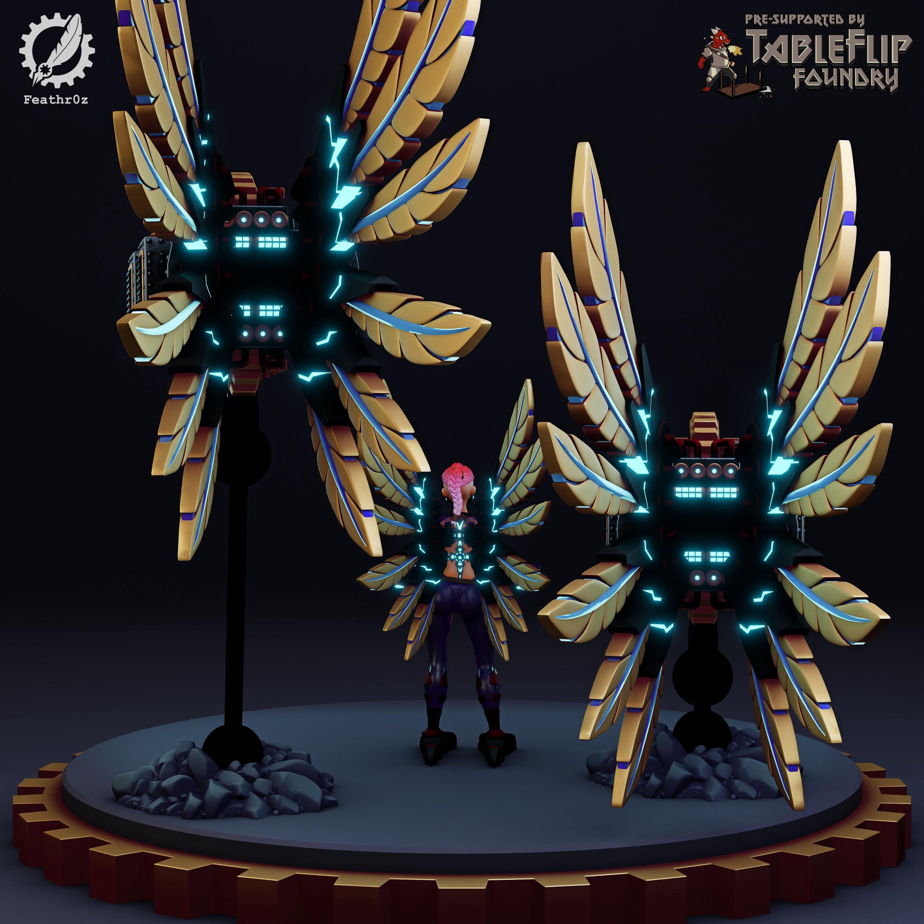 Aurora Vanguard Gun Goddess 001 (standard & NSFW Variations) - Feathr0z ...