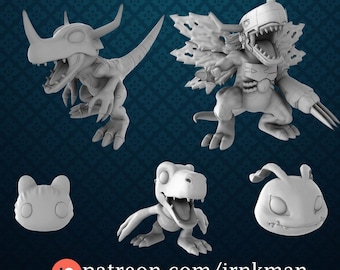 Angemon Digivolution Line Miniatures Irnkman's Minis - Etsy