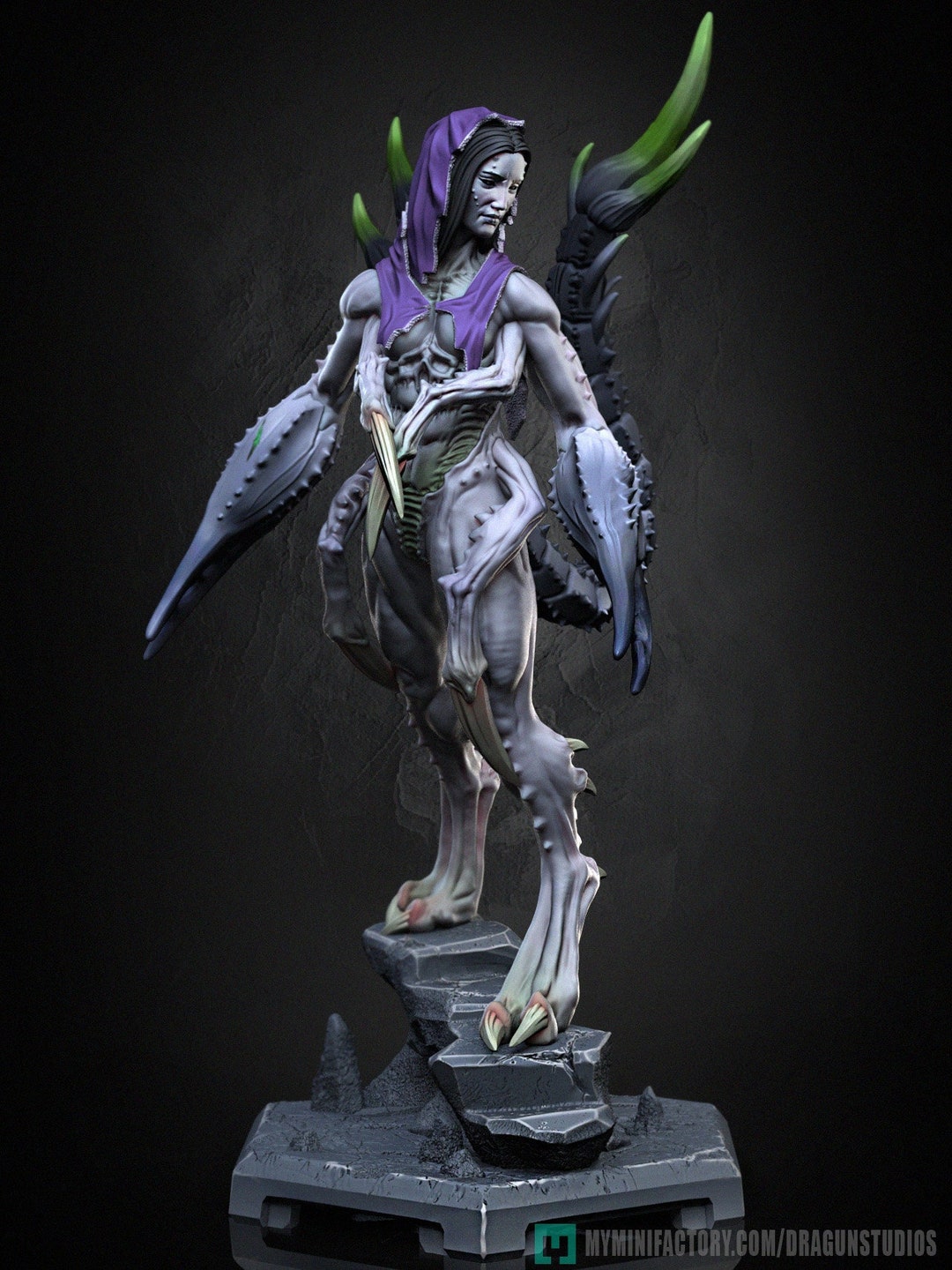 Najra Scorpioness Boss Miniature - Dragun Studios - 28mm / 32mm / 36mm ...