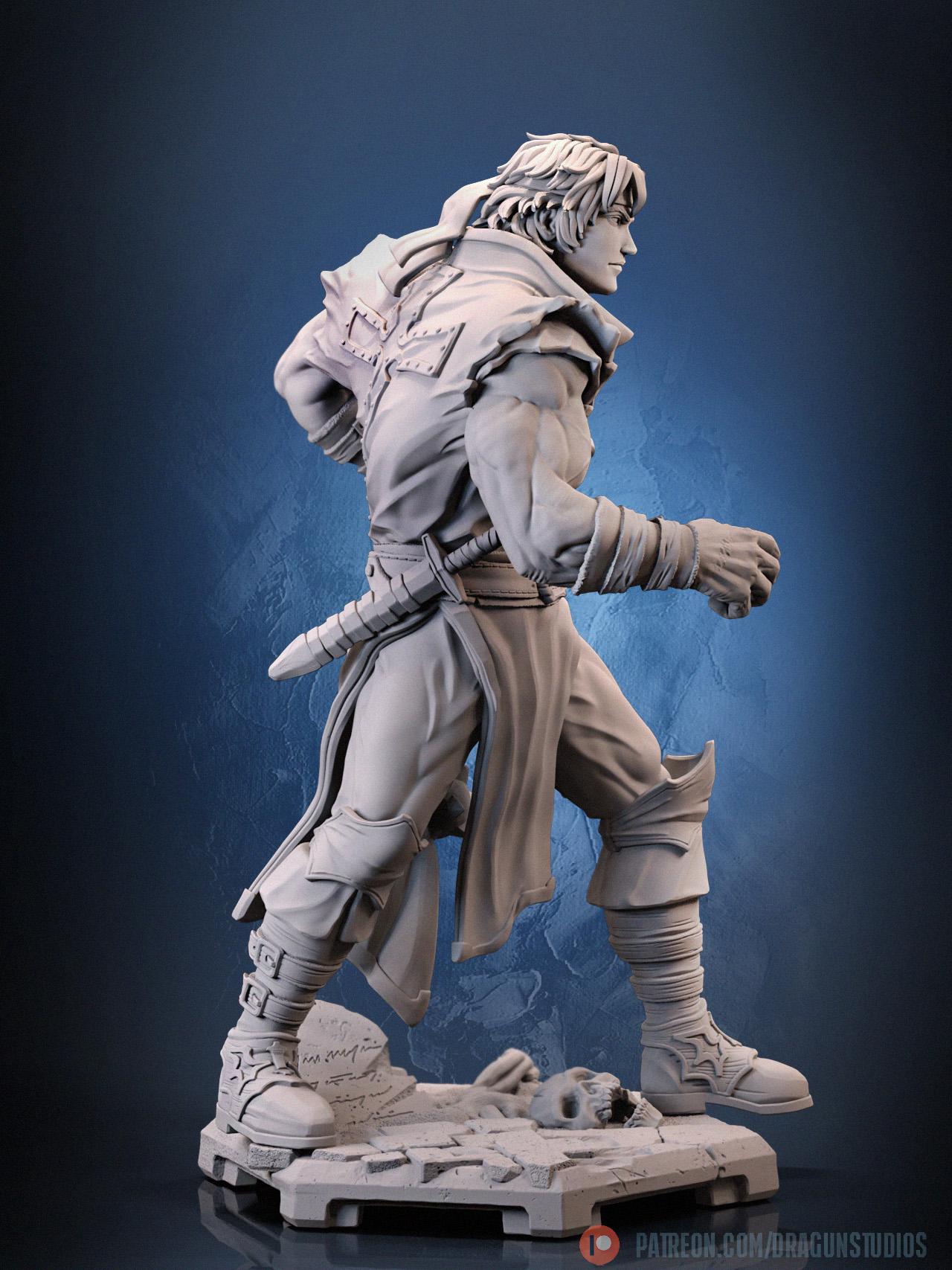 Vampire Vanquisher (rondo Ver.) Miniature - 28mm / 32mm / 36mm / 100mm ...