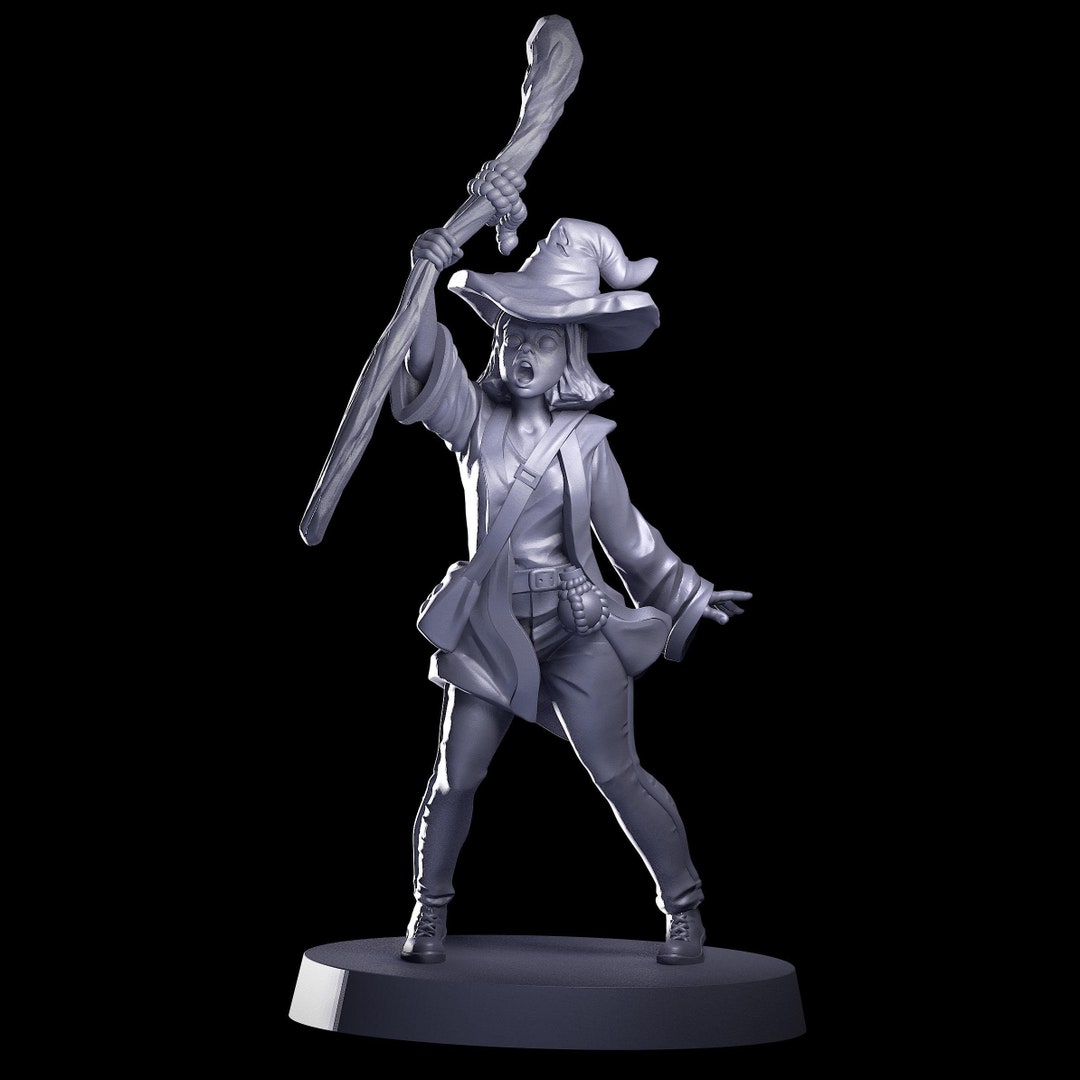 LARP Mage Miniature - Vaultz - 28mm / 32mm / 36mm - Etsy