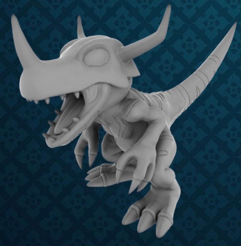 Greymon Digivolution Line Miniatures Irnkman's Minis - Etsy