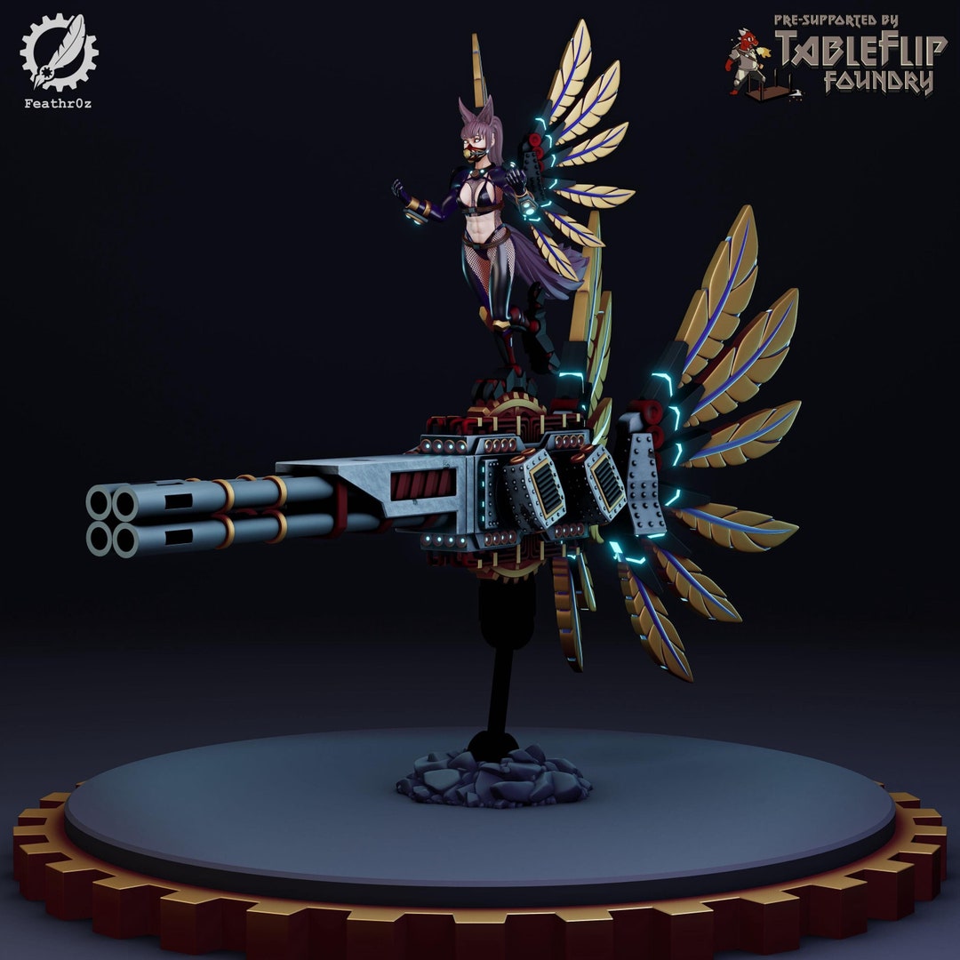 Aurora Vanguard Gun Goddess 002 (standard & NSFW Variations) - Feathr0z ...