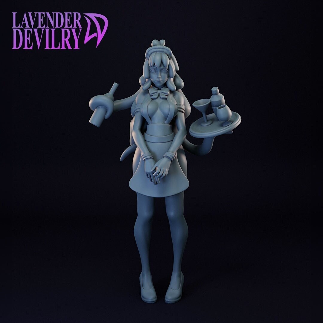 Slime Maid Goolia - Lavender Devilry - 28mm / 32mm / 36mm - Etsy